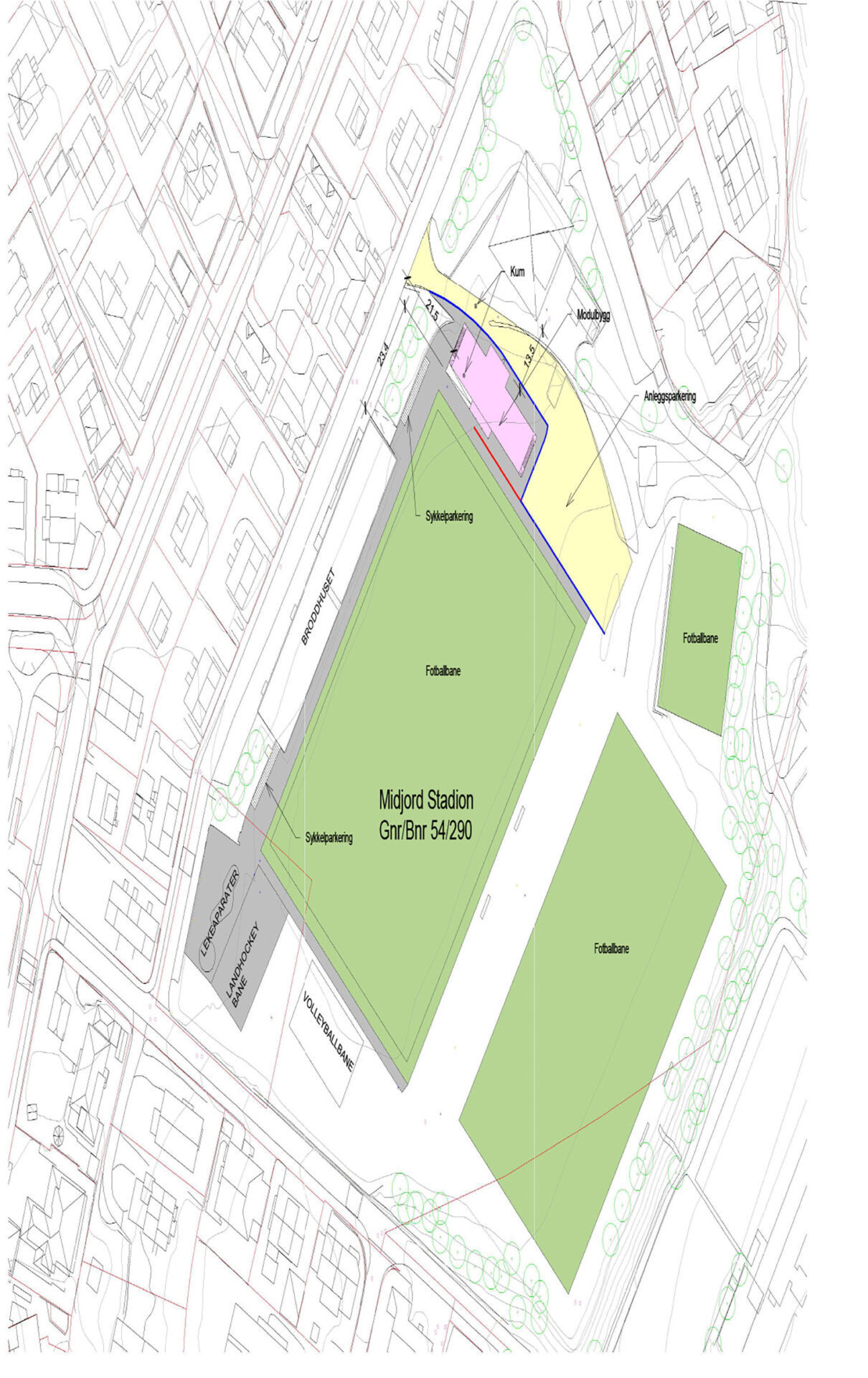 Modulbygg med fire klasserom på Midjord - Storhaug Bydelsavis